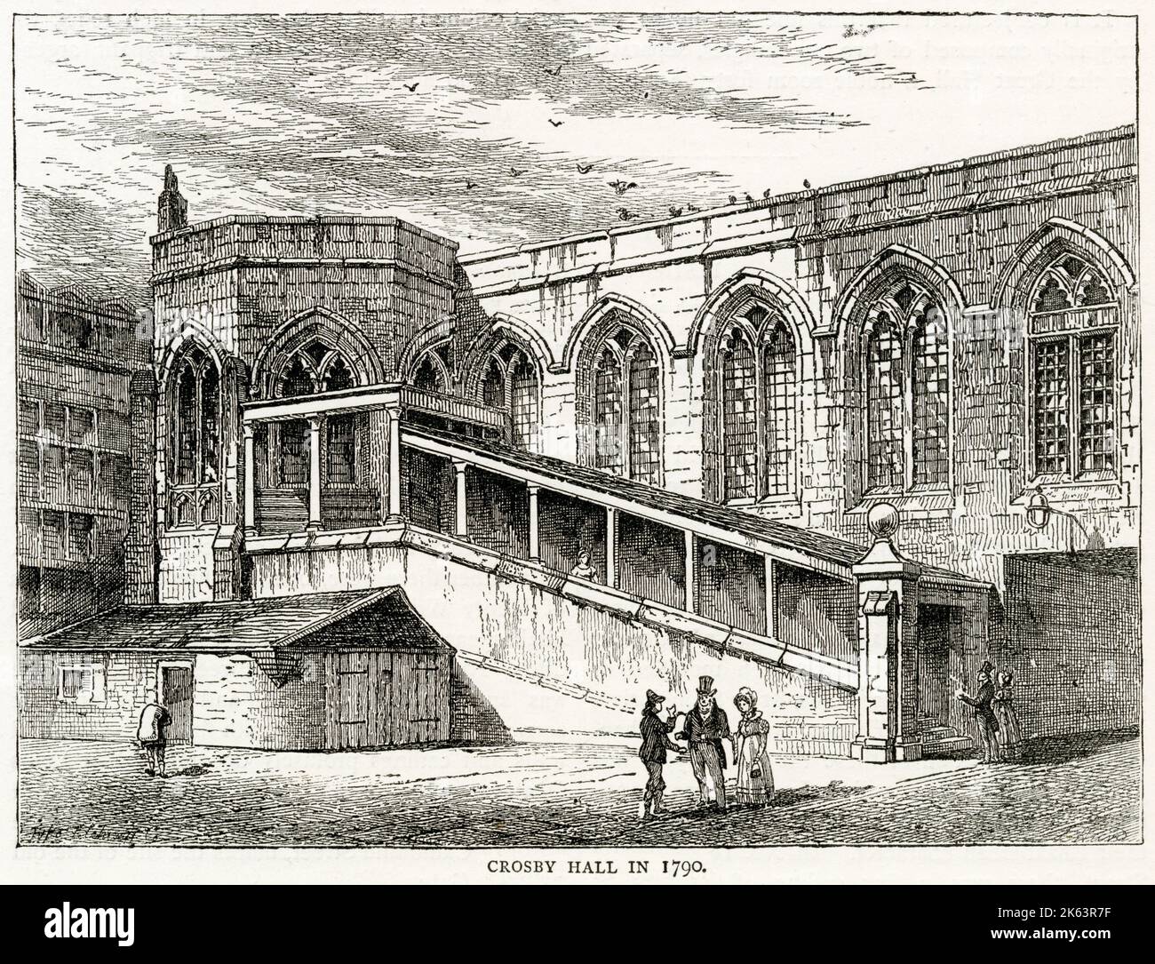 Exterior of Crosby Hall, Bishopsgate, London Stock Photo - Alamy