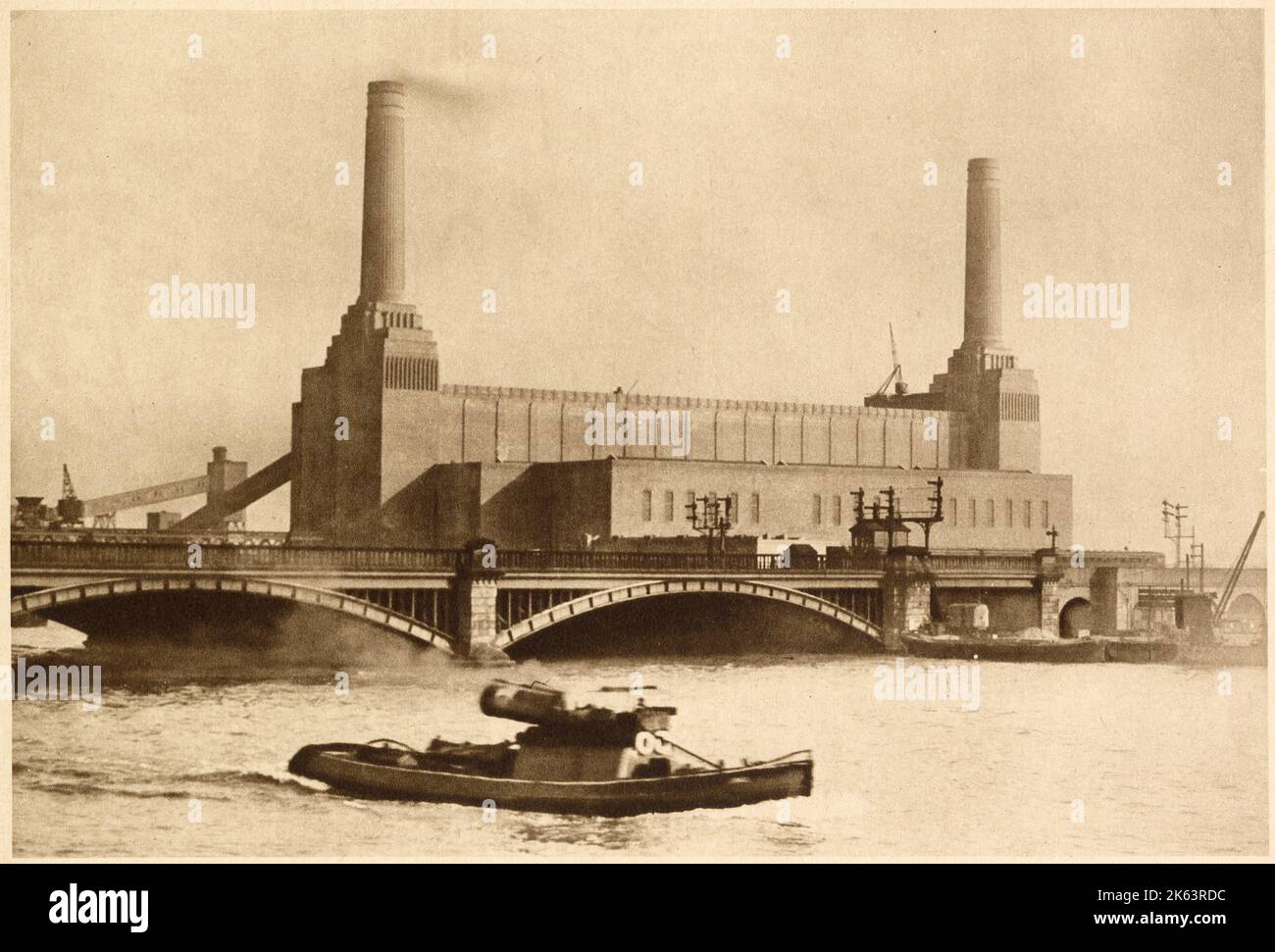 The new Battersea Power Station in London, the architecture was planned ...