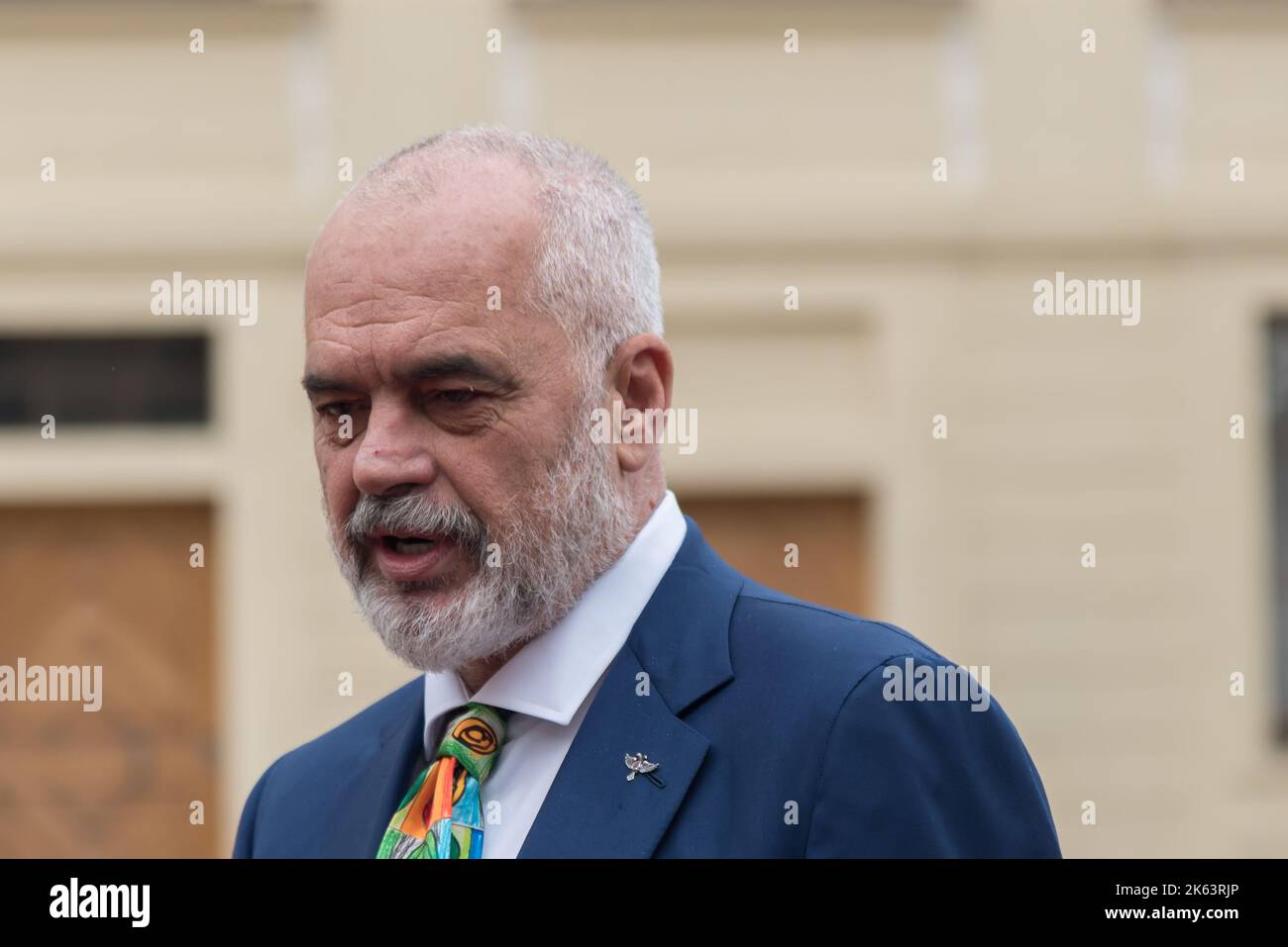 Prime minister of Albania Edi Rama seen before the European Political ...