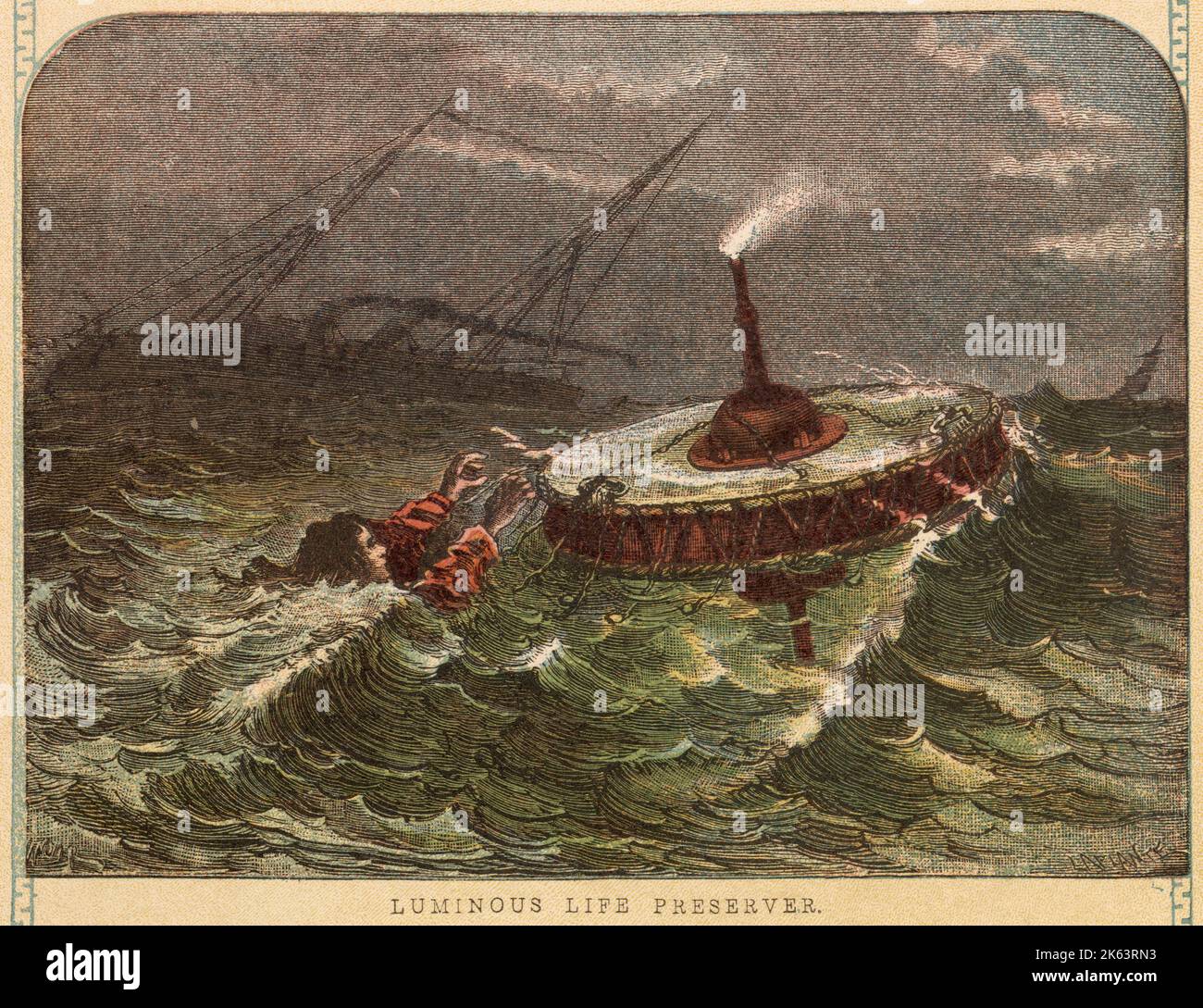 Luminous Life Preserver, to which survivors of a shipwreck may cling in ...