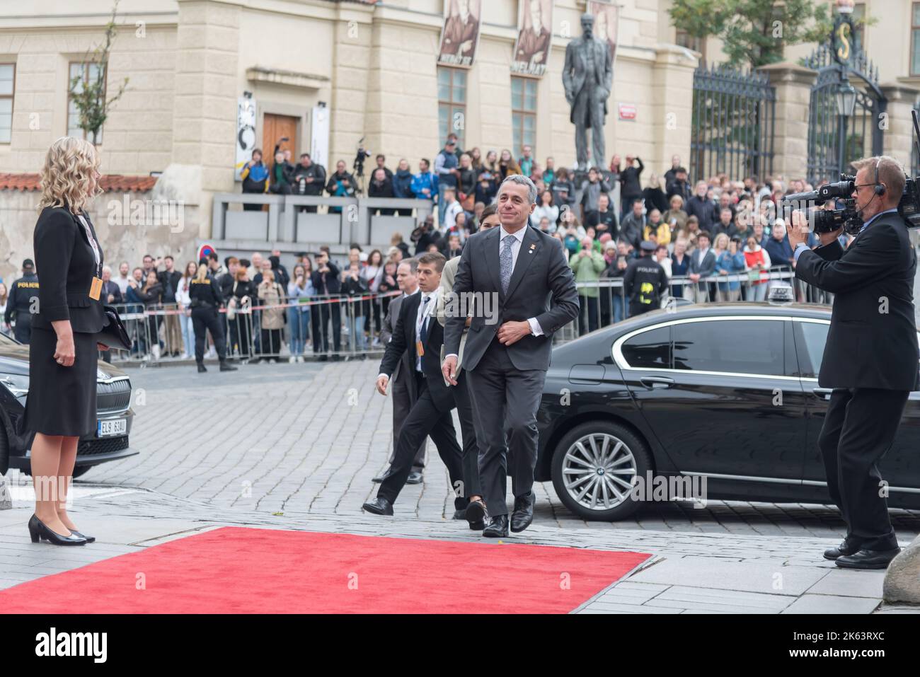 Swiss president Ignazio Cassis seen before the European Political ...