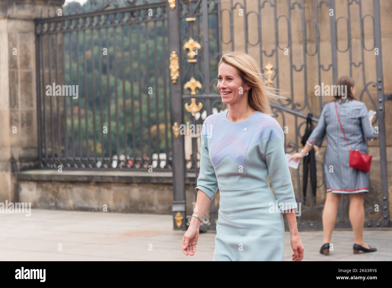 Prime Minister of Estonia Kaja Kallas seen before the European ...