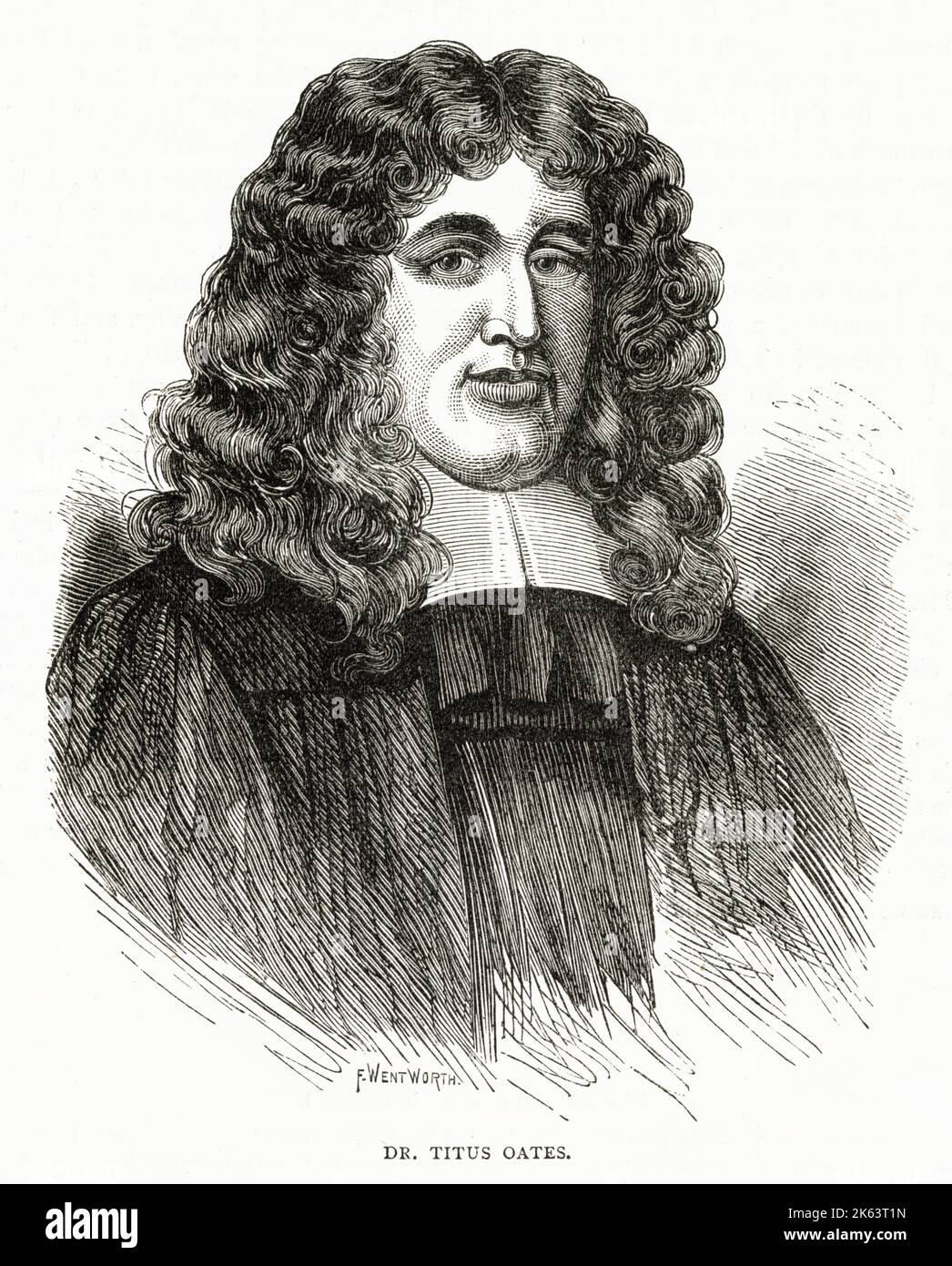 Titus Oates (1649 - 1705), English perjurer, seen here in the pillory ...