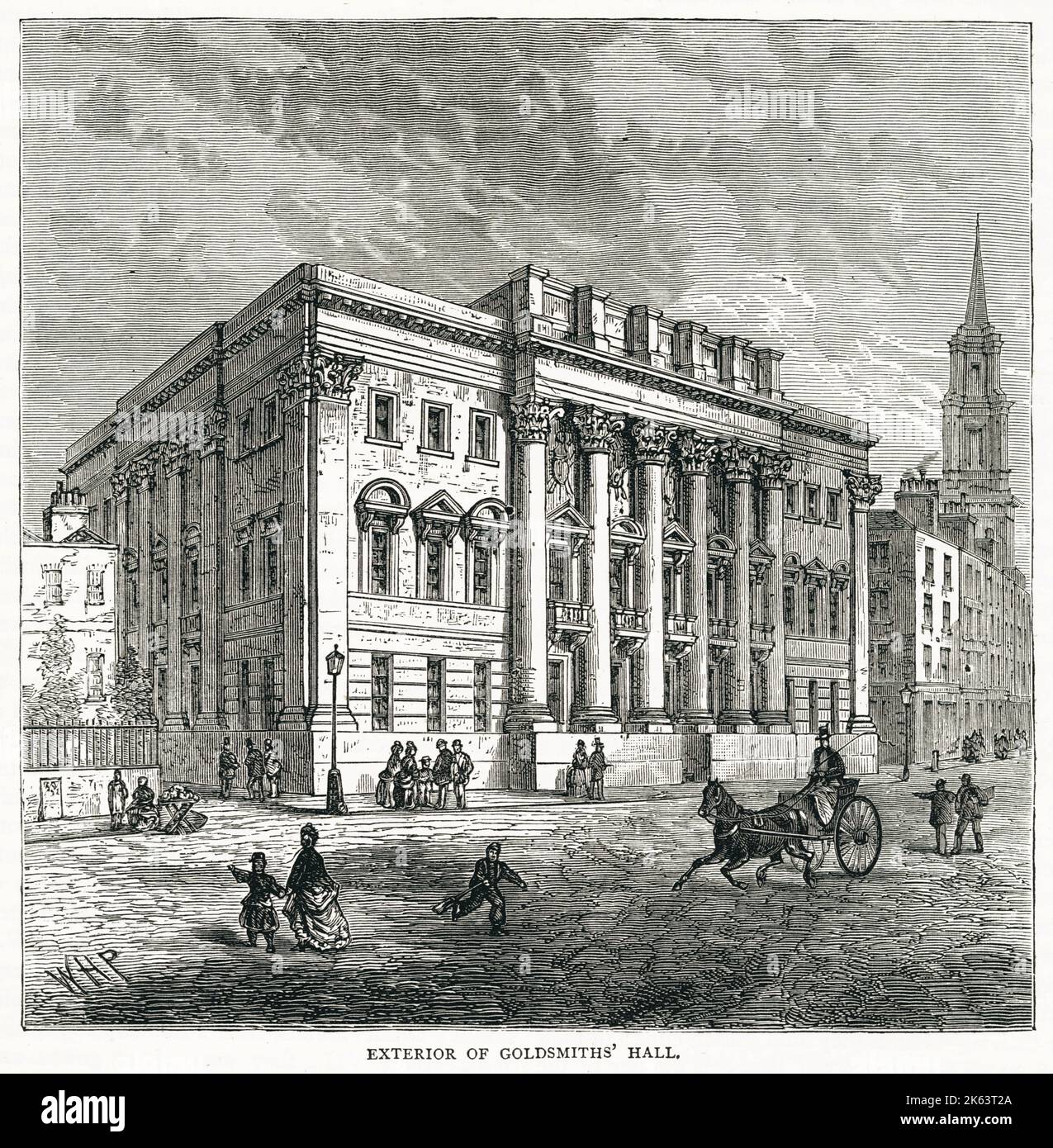 Exterior of Goldsmiths' Hall in the City of London Stock Photo - Alamy