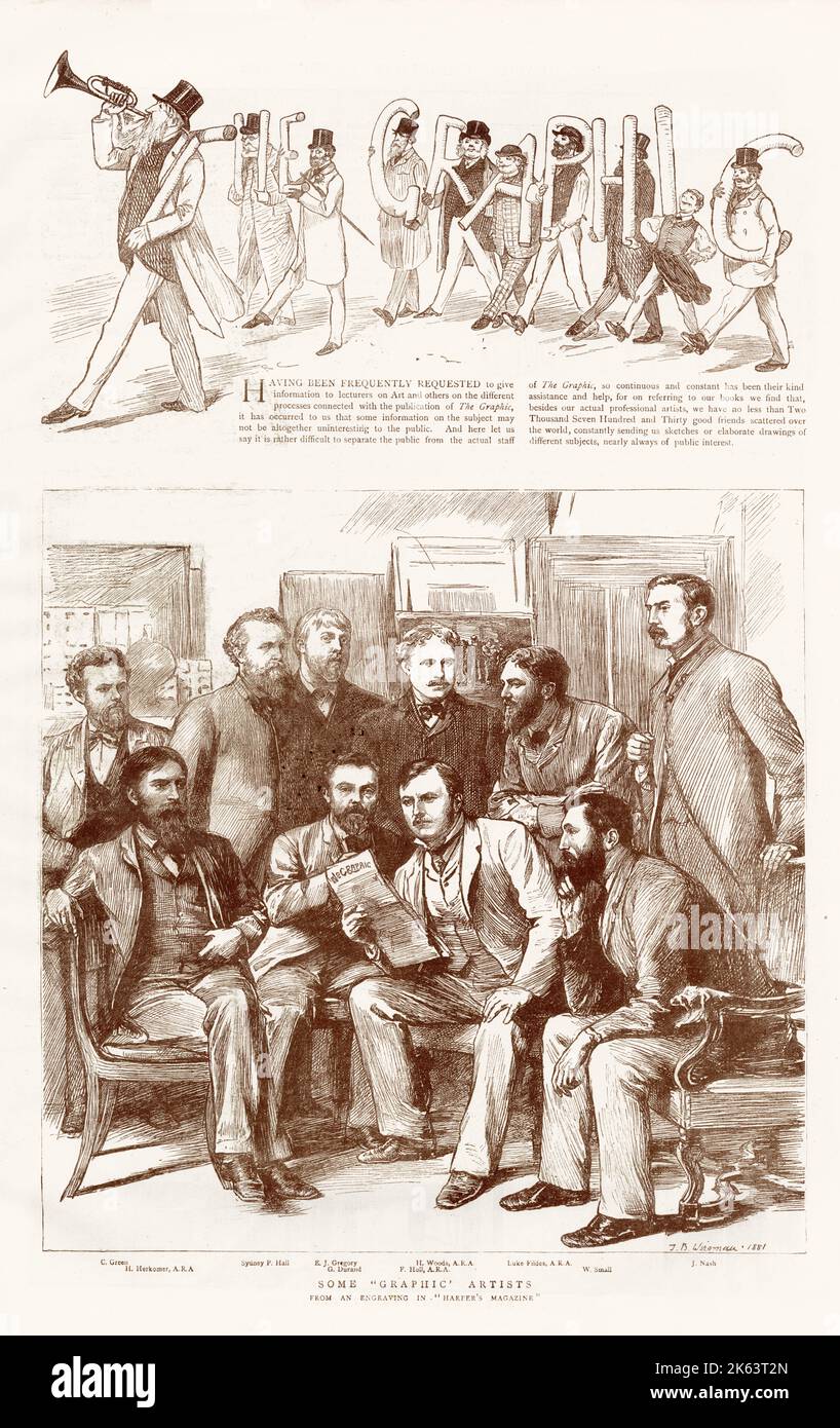 Some of the artist in the early æGraphicÆ newspaper that produce the ...