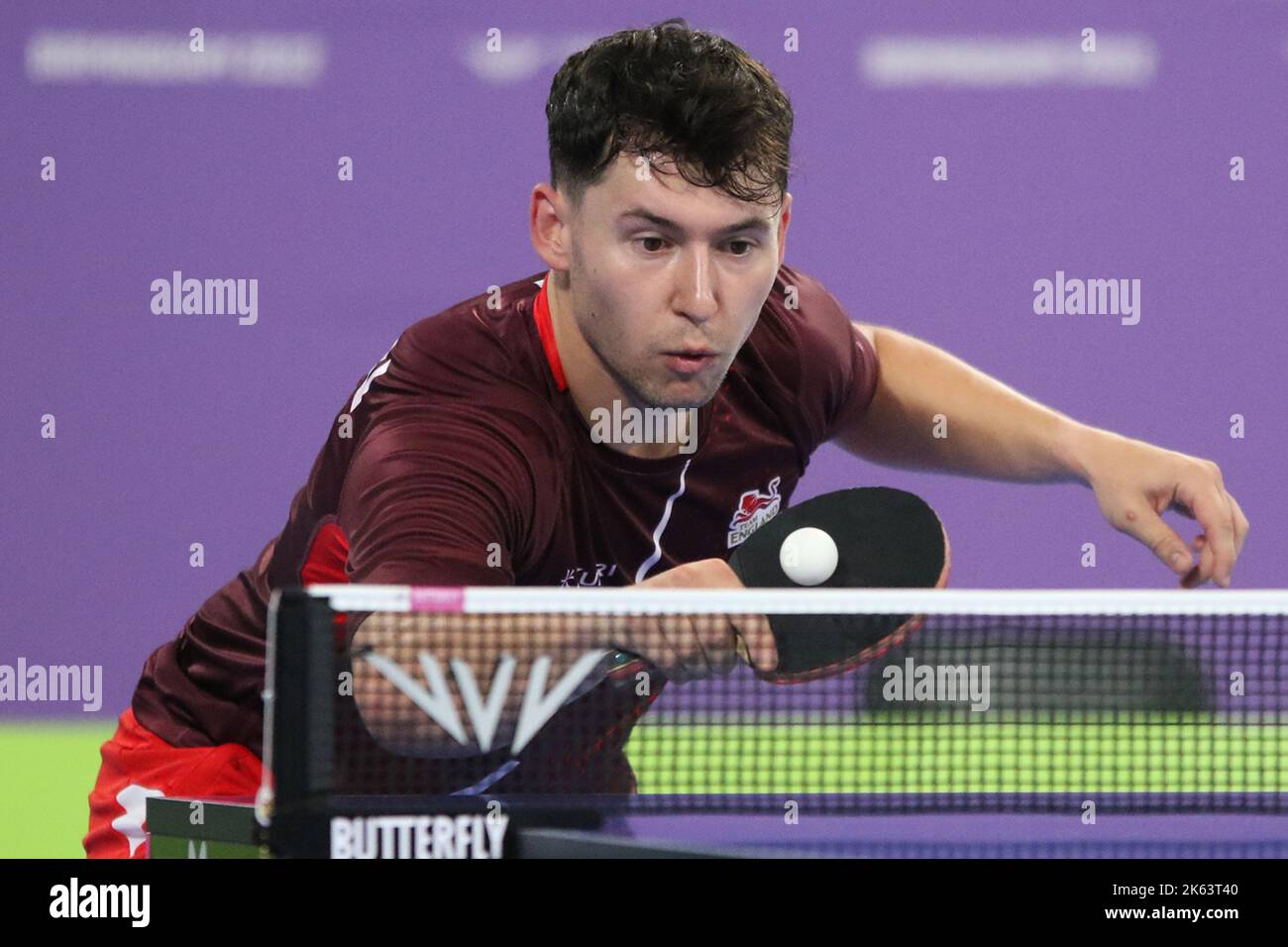Ross WILSON of England (pictured) v Joshua STACEY of Wales in the Men's ...