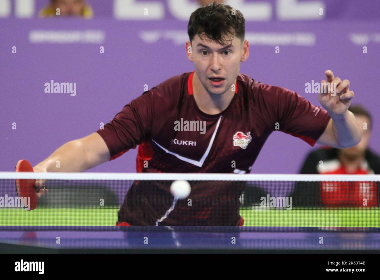 Ross WILSON of England (pictured) v Joshua STACEY of Wales in the Men's ...
