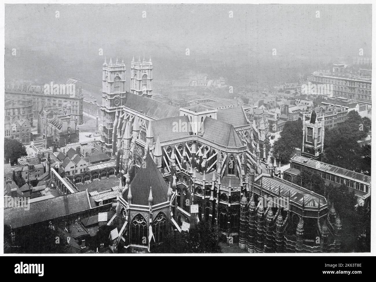 Bird's eye view from the top of Victoria Tower of of the magnificent ...