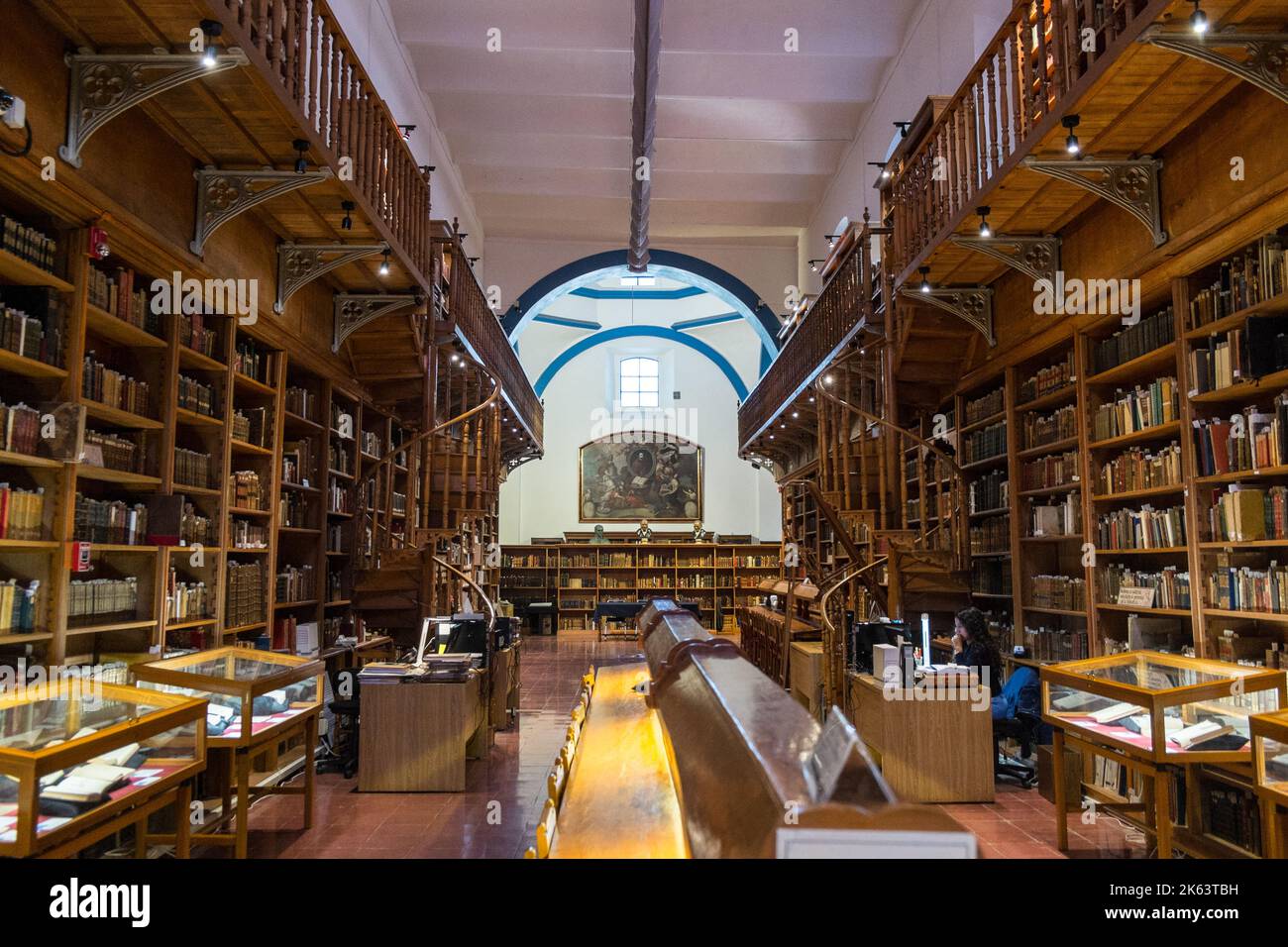 Interior of the historic rare books archive at the University of ...