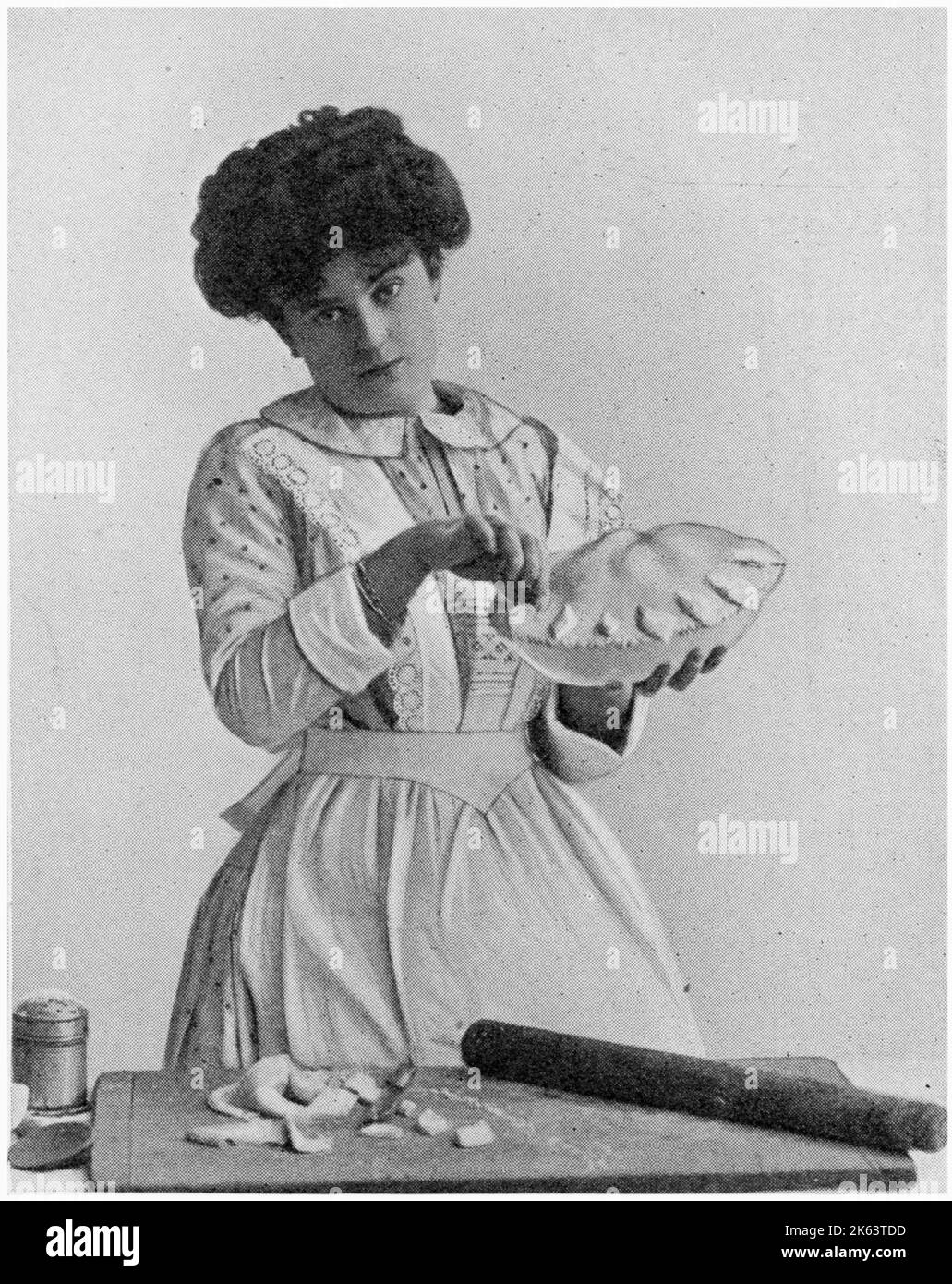 Woman preparing pastry Cut Out Stock Images & Pictures - Alamy