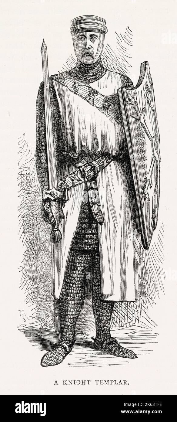 Knights Templar, in armour Stock Photo - Alamy