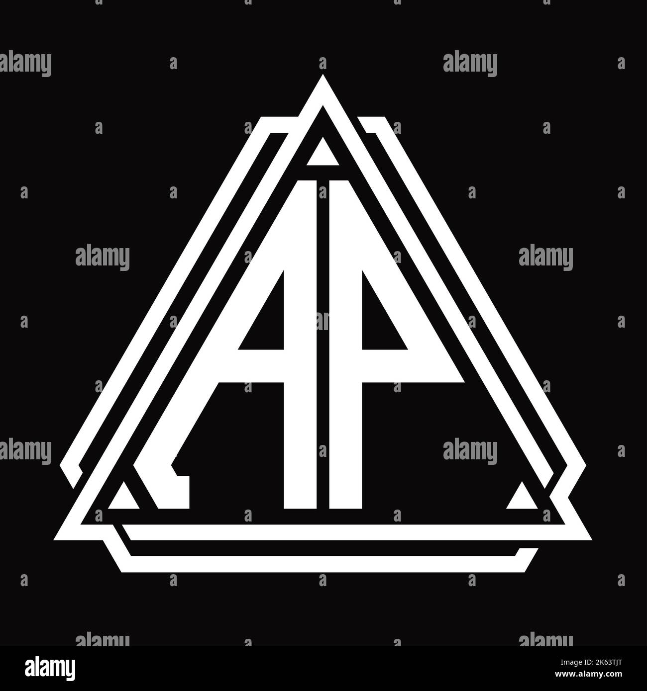 AP Logo letter monogram with triangle shape design template isolated on ... AP Logo letter monogram with triangle shape design template isolated on ...