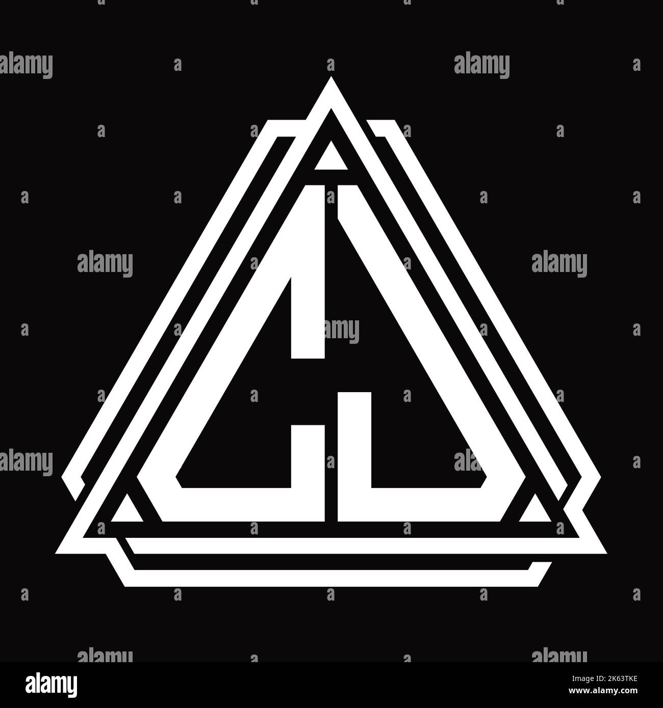 CJ Logo letter monogram with triangle shape design template isolated on ...