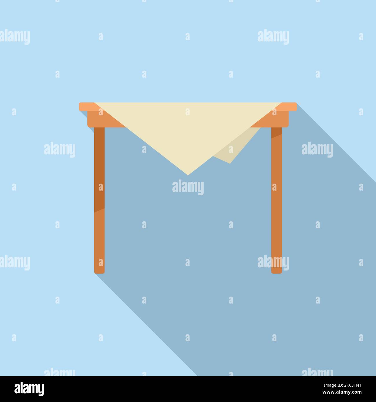 Table surface icon flat vector. Wood furniture. Plastic object Stock ...