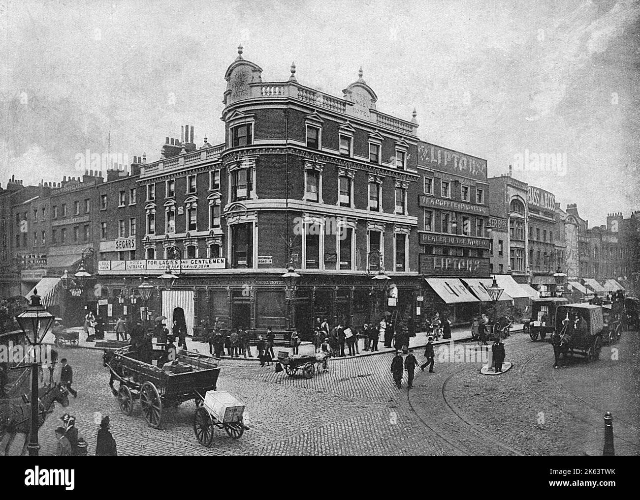 The 'Angel' at Islington is one of North London's best- known landmarks ...
