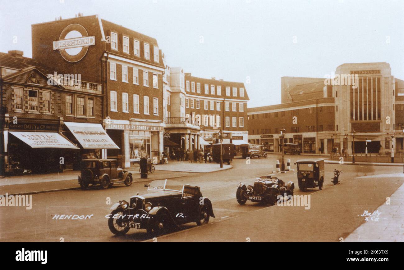 Hendon Central Date: circa 1930 Stock Photo - Alamy
