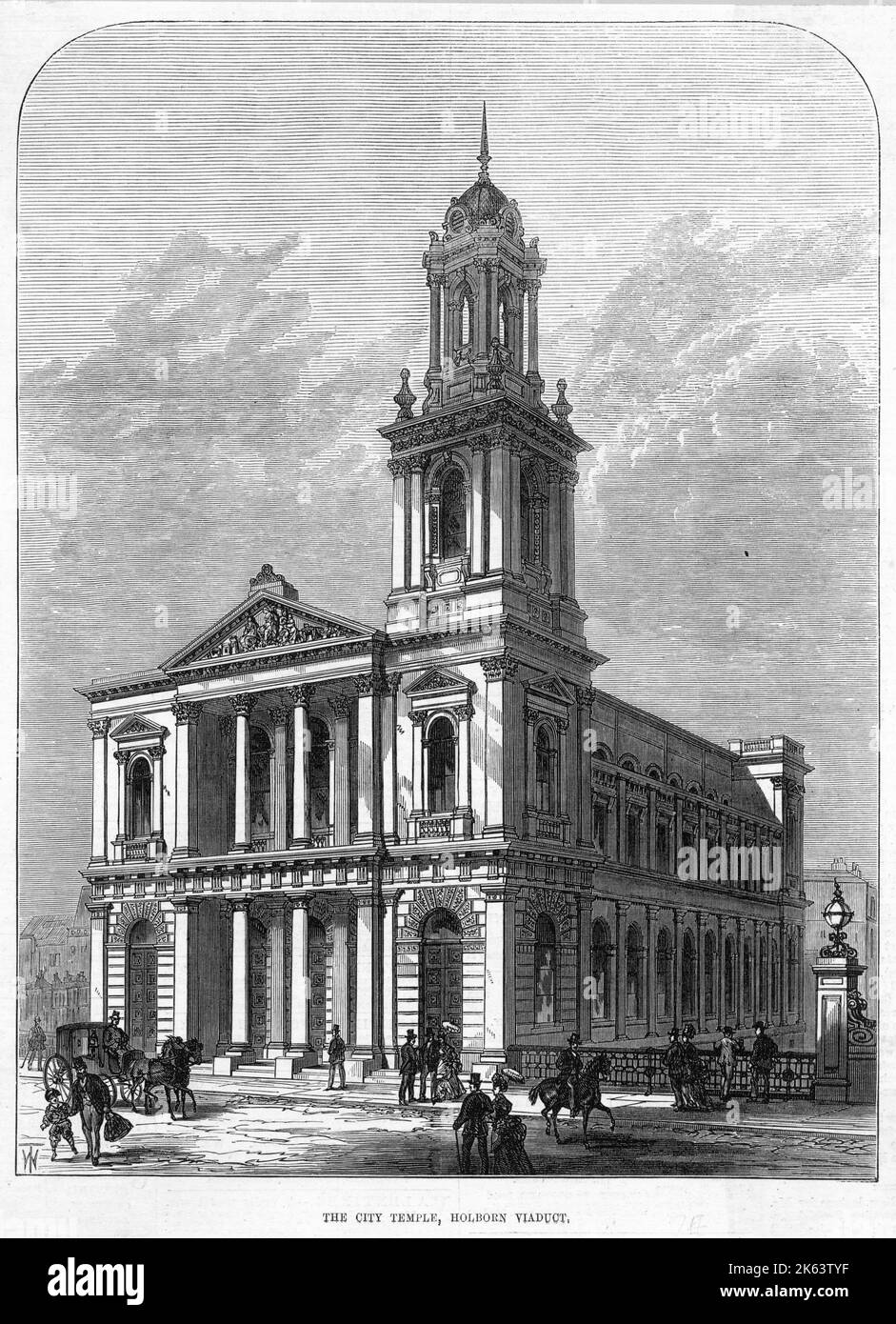 City temple 1875 london hi-res stock photography and images - Alamy