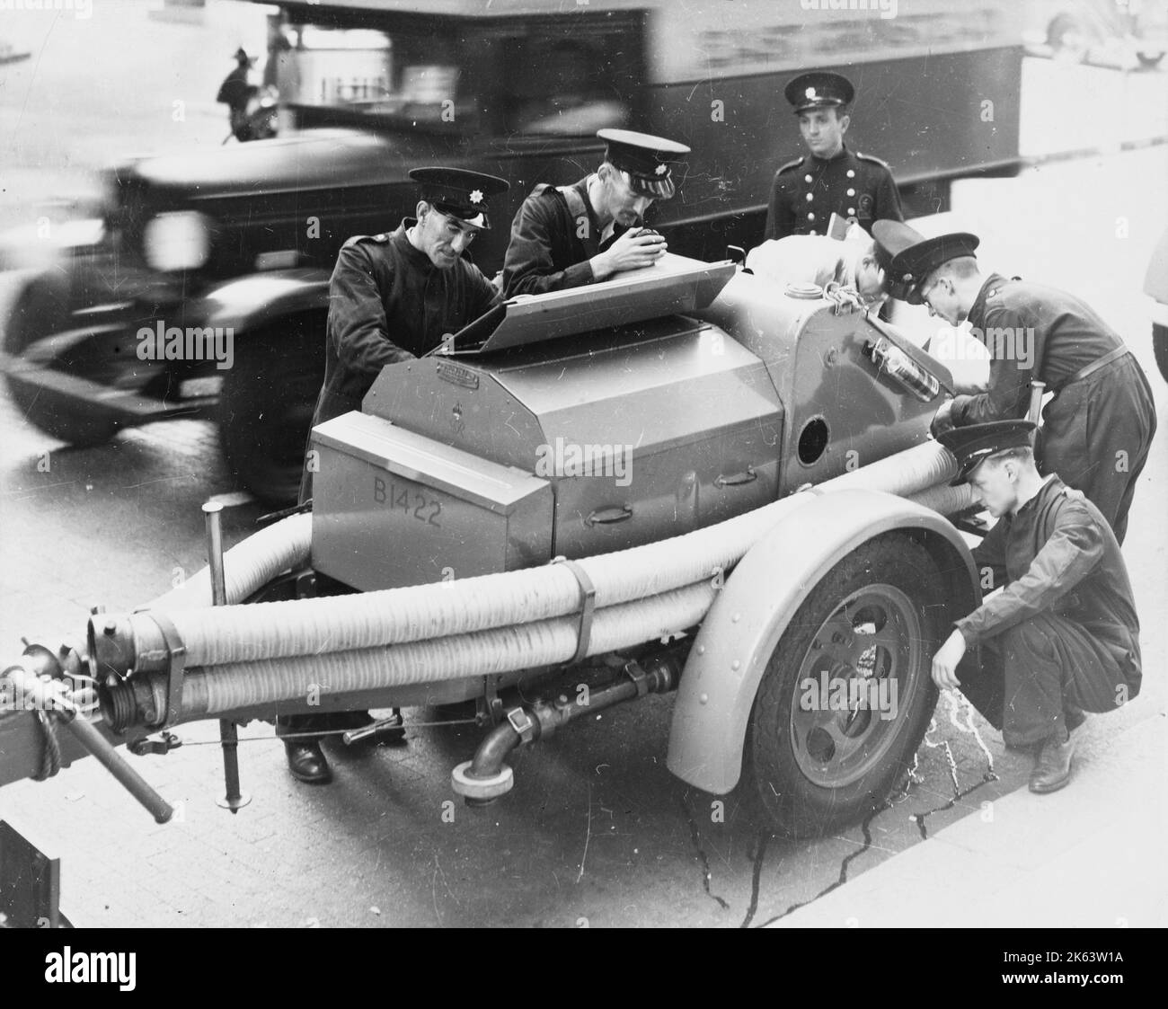 Auxiliary fire service wwii hi-res stock photography and images - Alamy