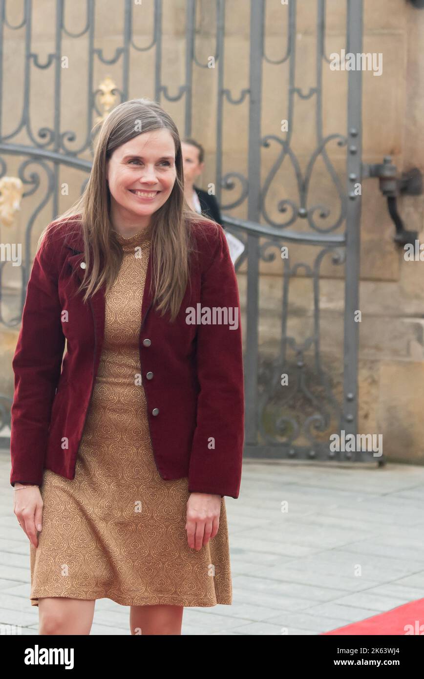 Prague, Czech Republic. 6th Oct, 2022. Prime Minister of Iceland Katrin ...