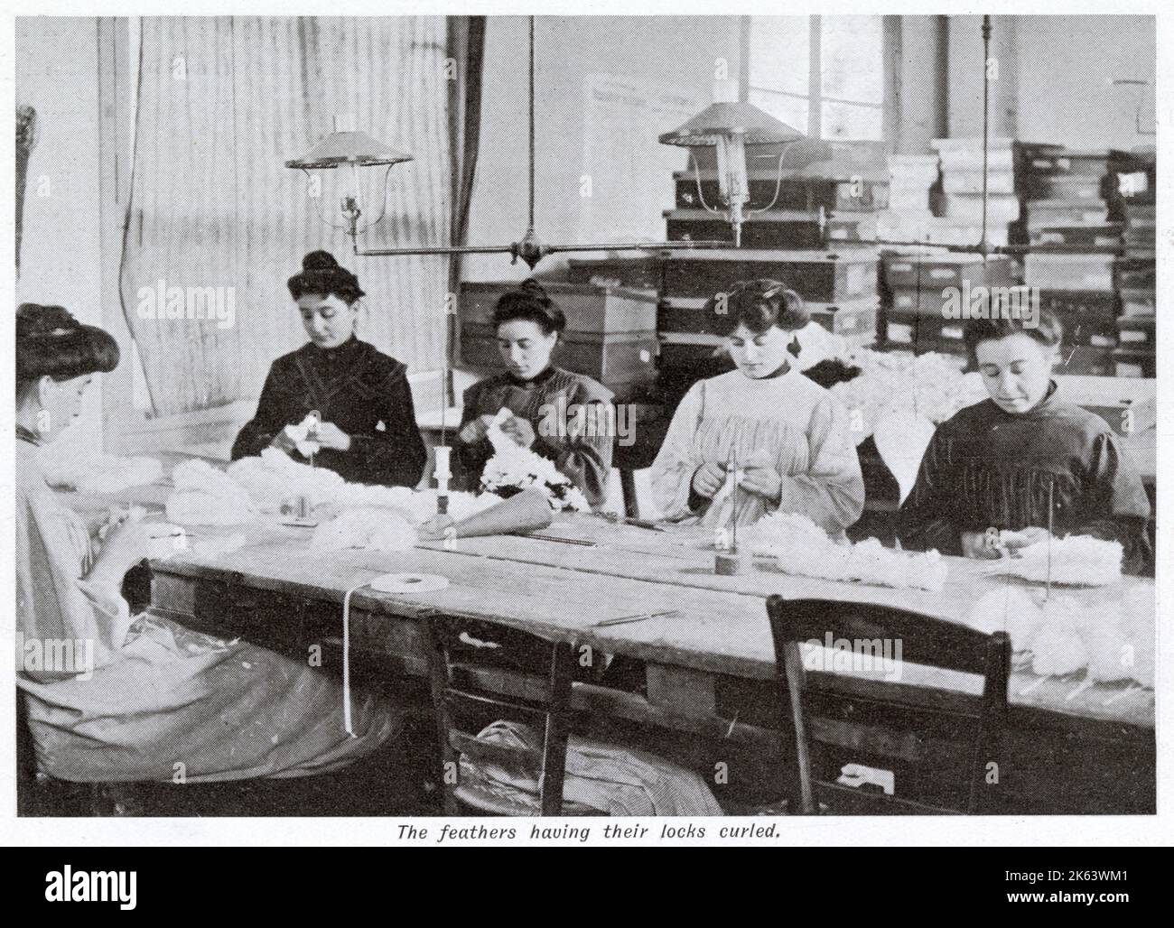 Women factory workers 1907 hi-res stock photography and images - Alamy