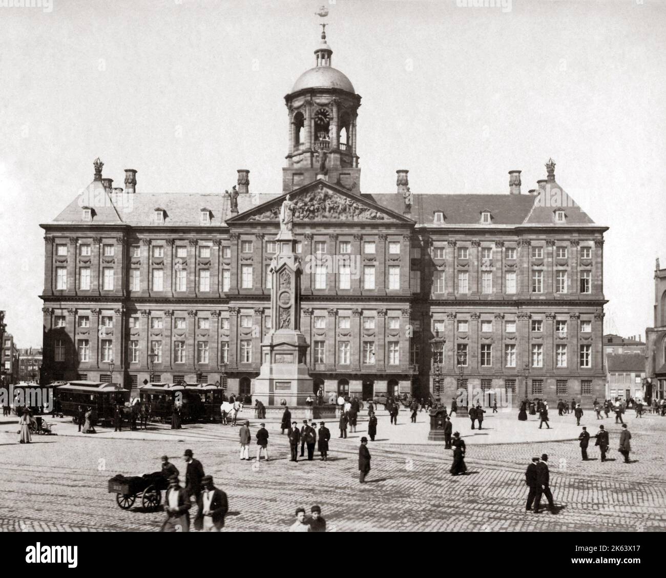 Royal Palace, Amsterdam, 1890s Stock Photo - Alamy