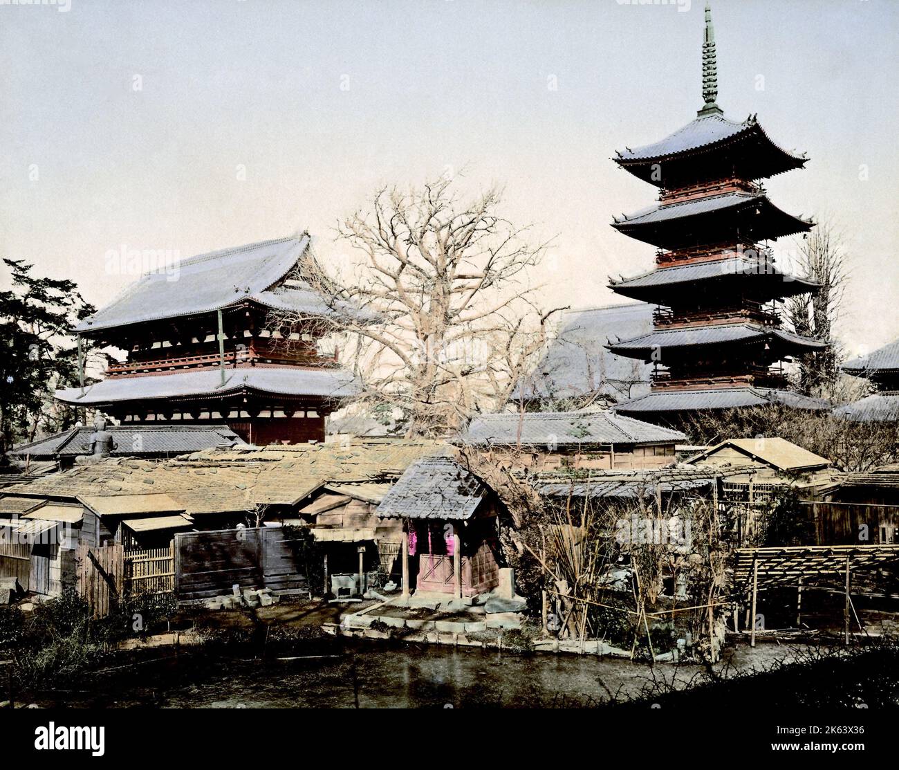 Asakusa, Tokyo Japan circa 1880s Stock Photo - Alamy