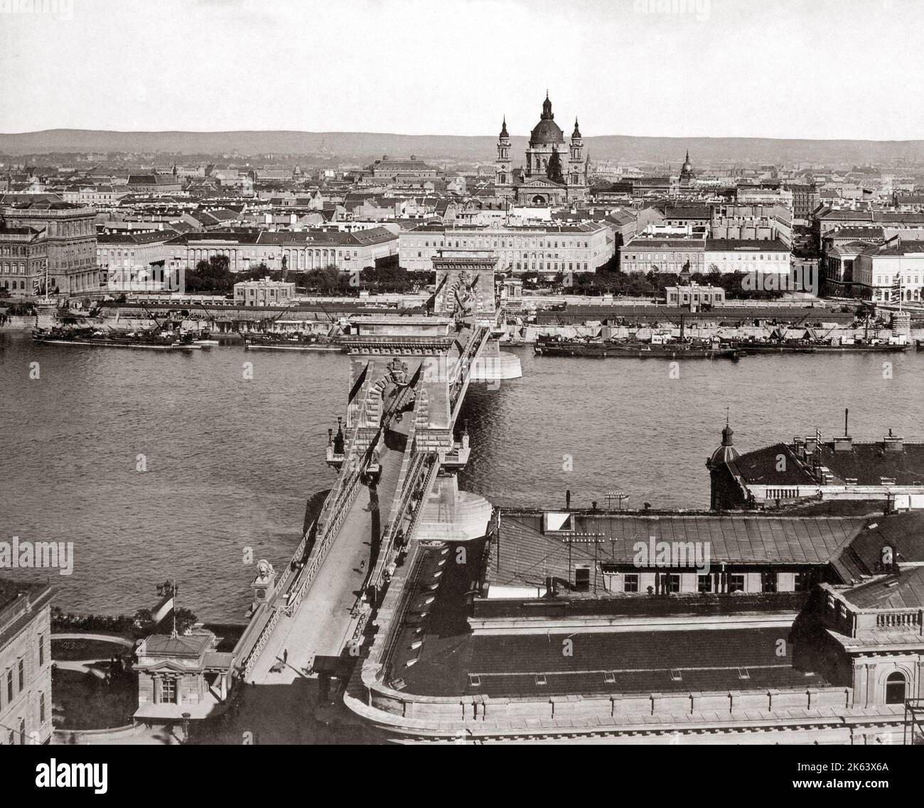 Budapest, Hungary, circa 1890. Date: circa 1890 Stock Photo - Alamy