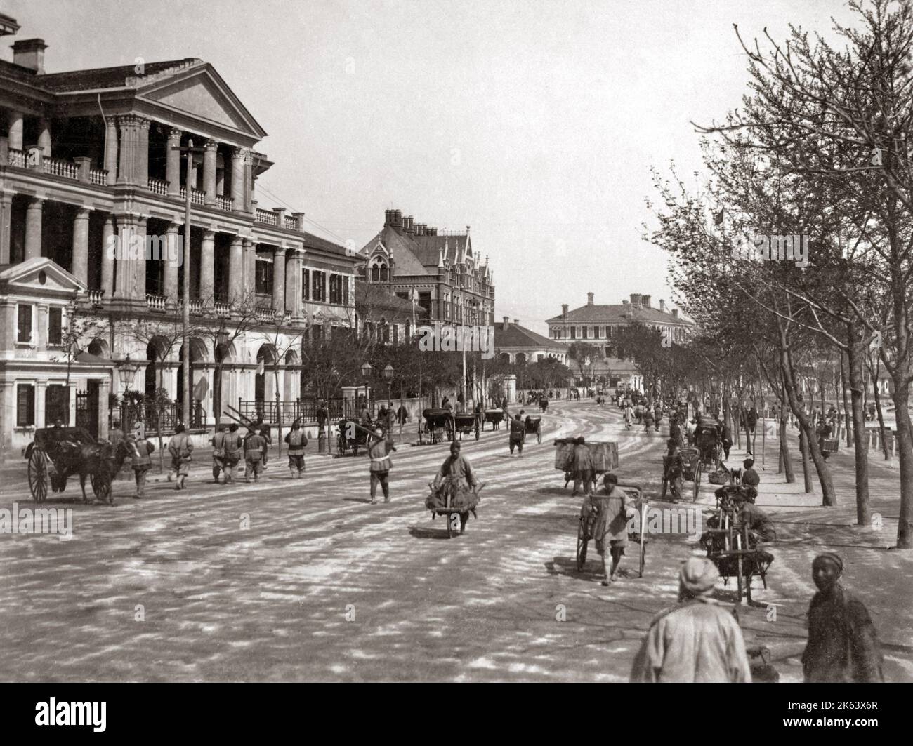 The Bund, Shanghai, China circa 1880s Stock Photo - Alamy
