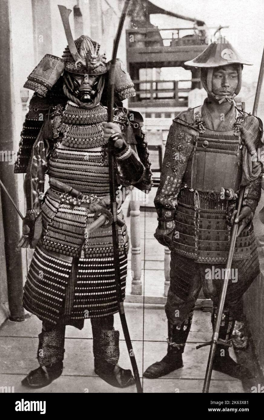 Japanese soldiers, circa 1870s Japan Stock Photo - Alamy