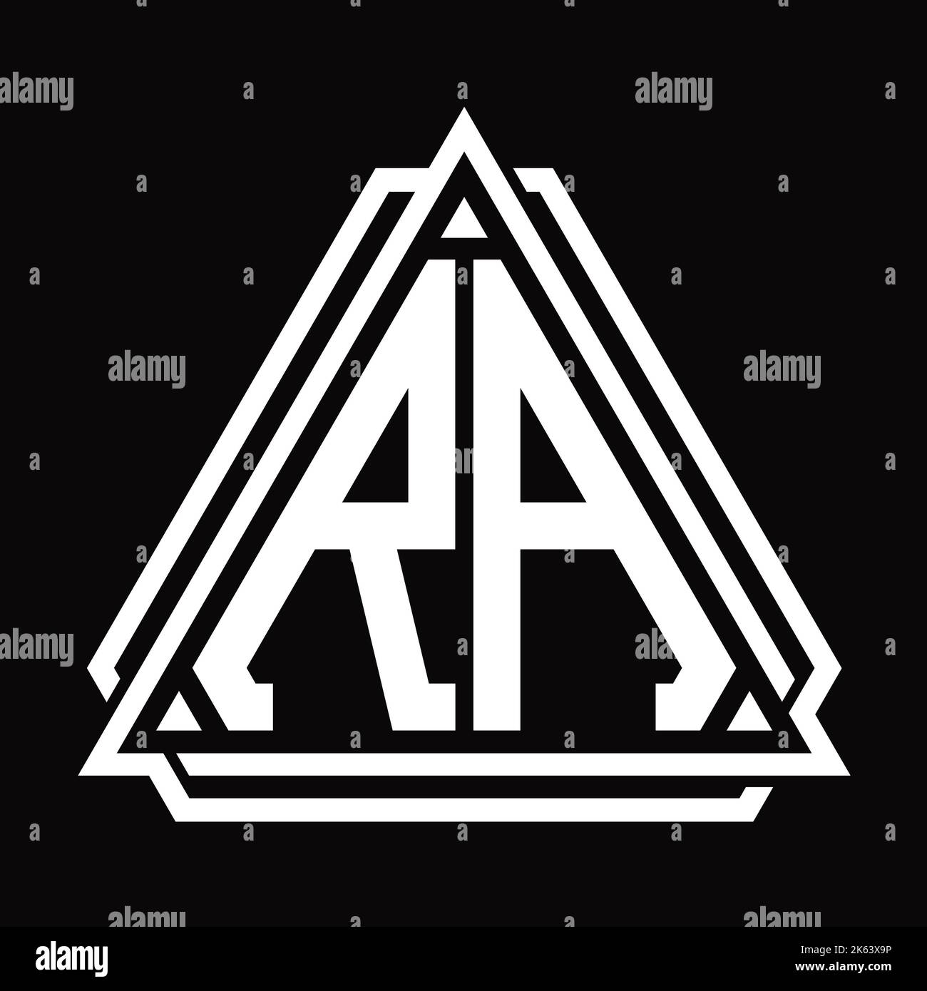 RA Logo letter monogram with triangle shape design template isolated on ... RA Logo letter monogram with triangle shape design template isolated on ...