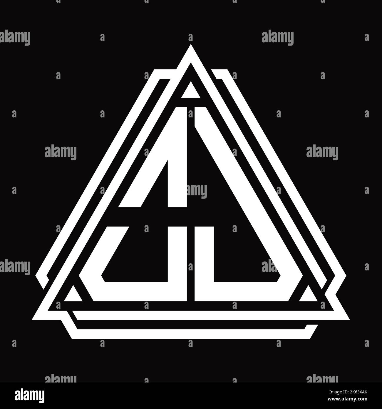 OJ Logo letter monogram with triangle shape design template isolated on ...