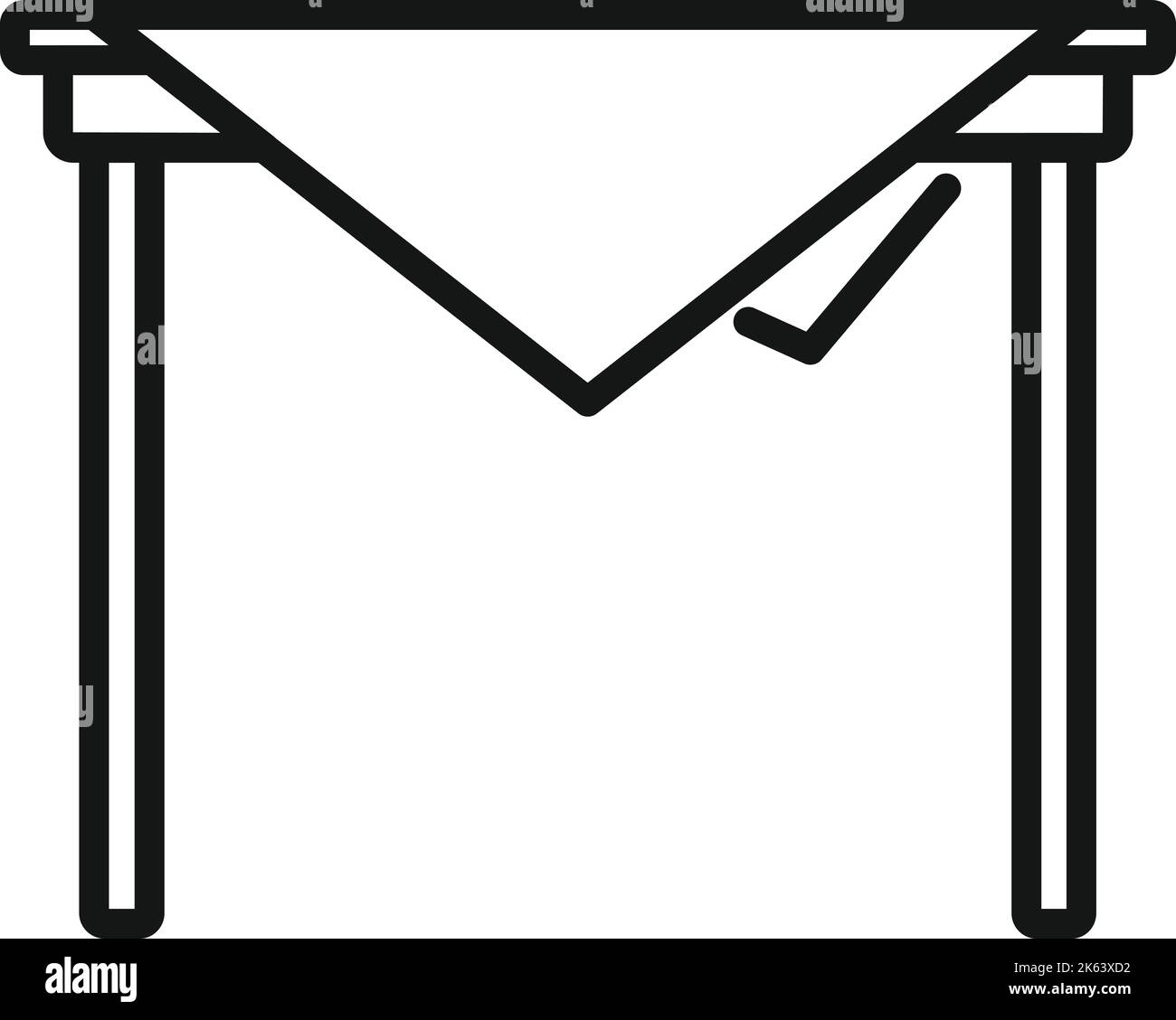 Table surface icon outline vector. Wood furniture. Plastic object Stock ...