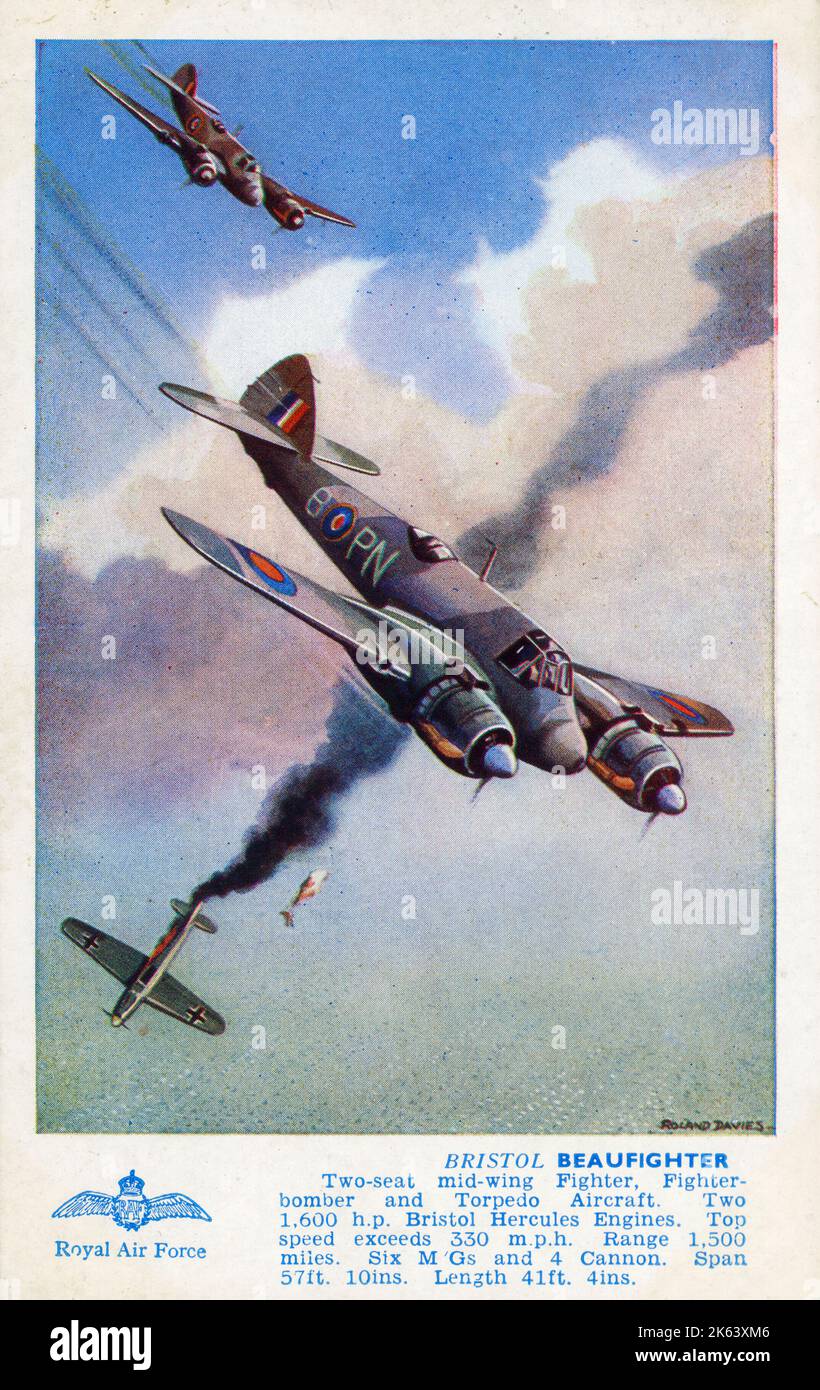 Bristol Beaufighter - Two-seat mid-wing Fighter, Fighter-bomber and ...