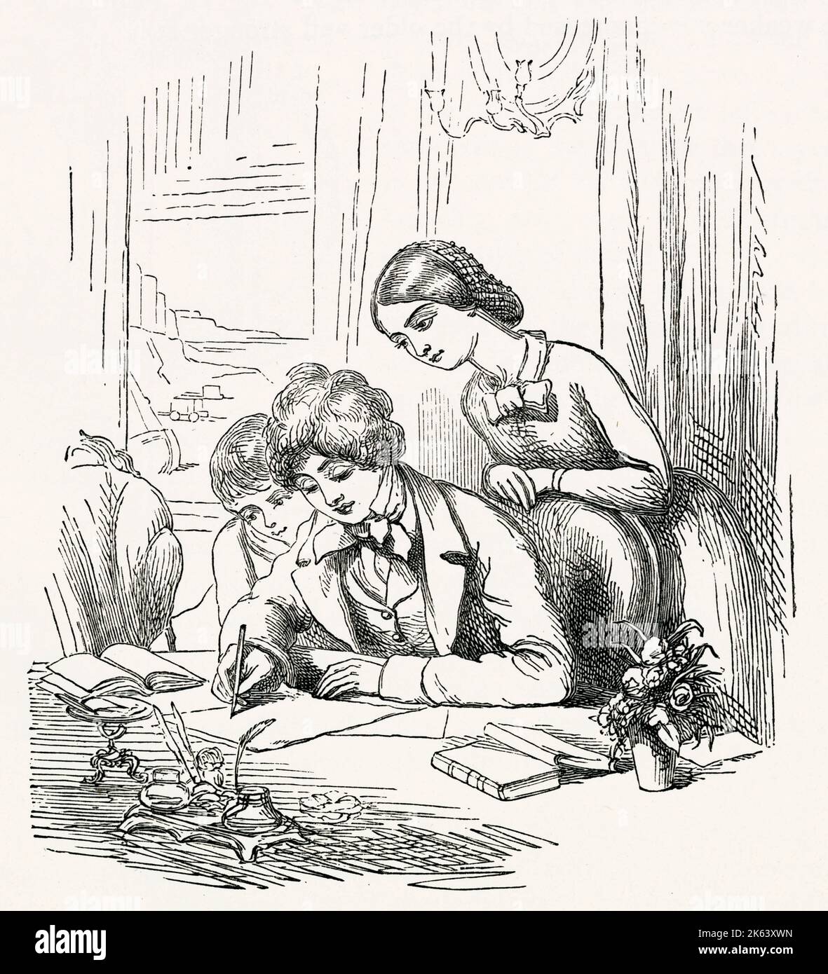 Victorian illustration man hi-res stock photography and images - Alamy