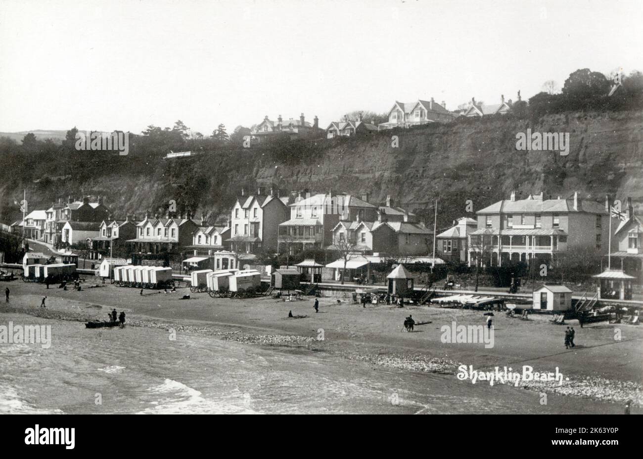 Shankin Beach, Isle of Wight, Hampshire, England. Date: circa 1910s ...