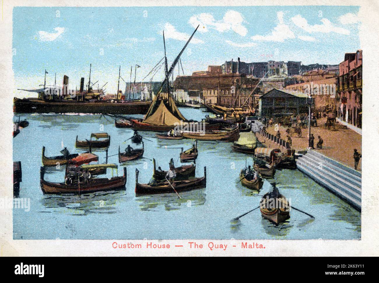 Custom House - The Quay - Malta Stock Photo - Alamy