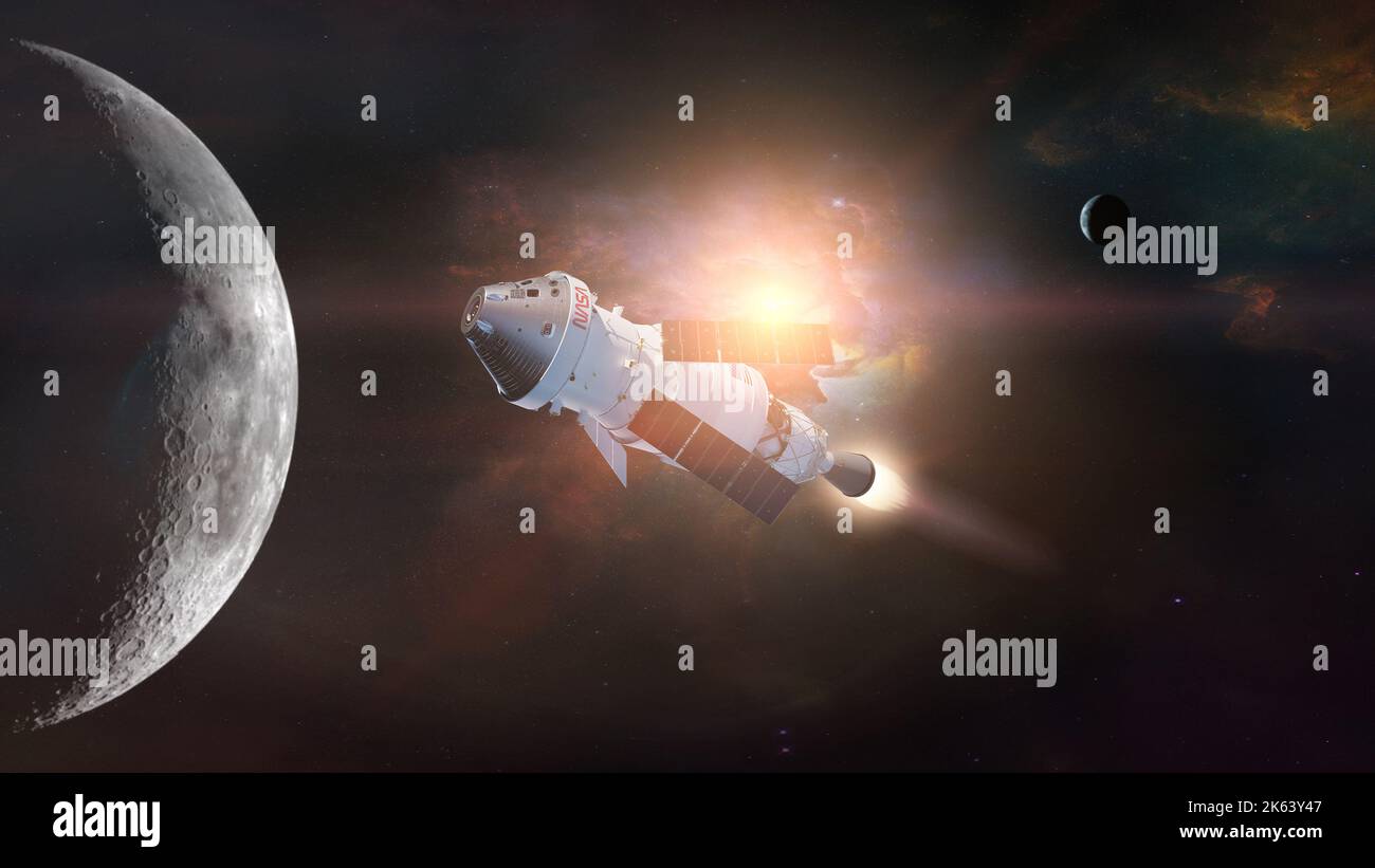 Exploration mission of Orion spacecraft. Pushing farther into deep ...