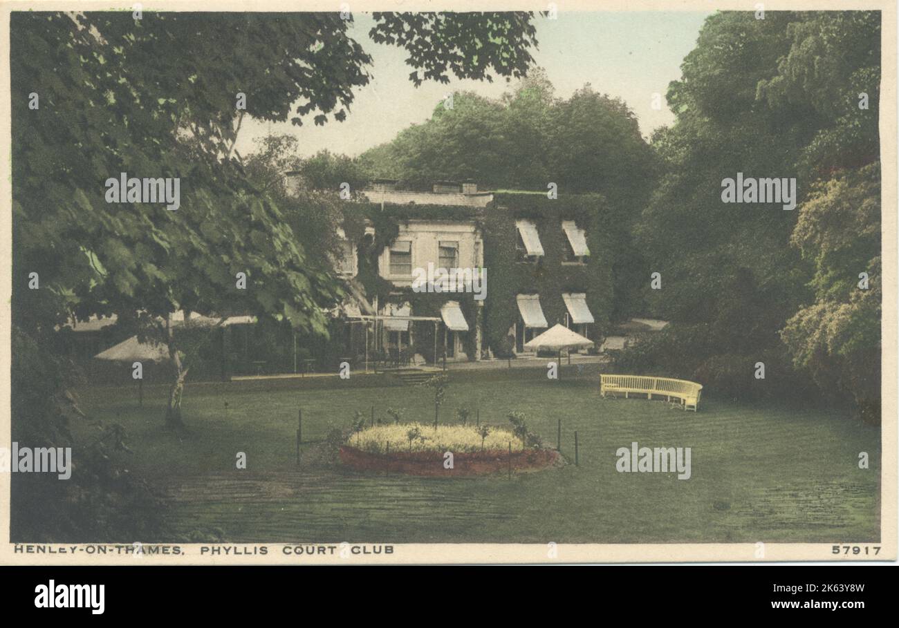 Phyllis Court, a so-called riverside 'country club' at Henley, with ...