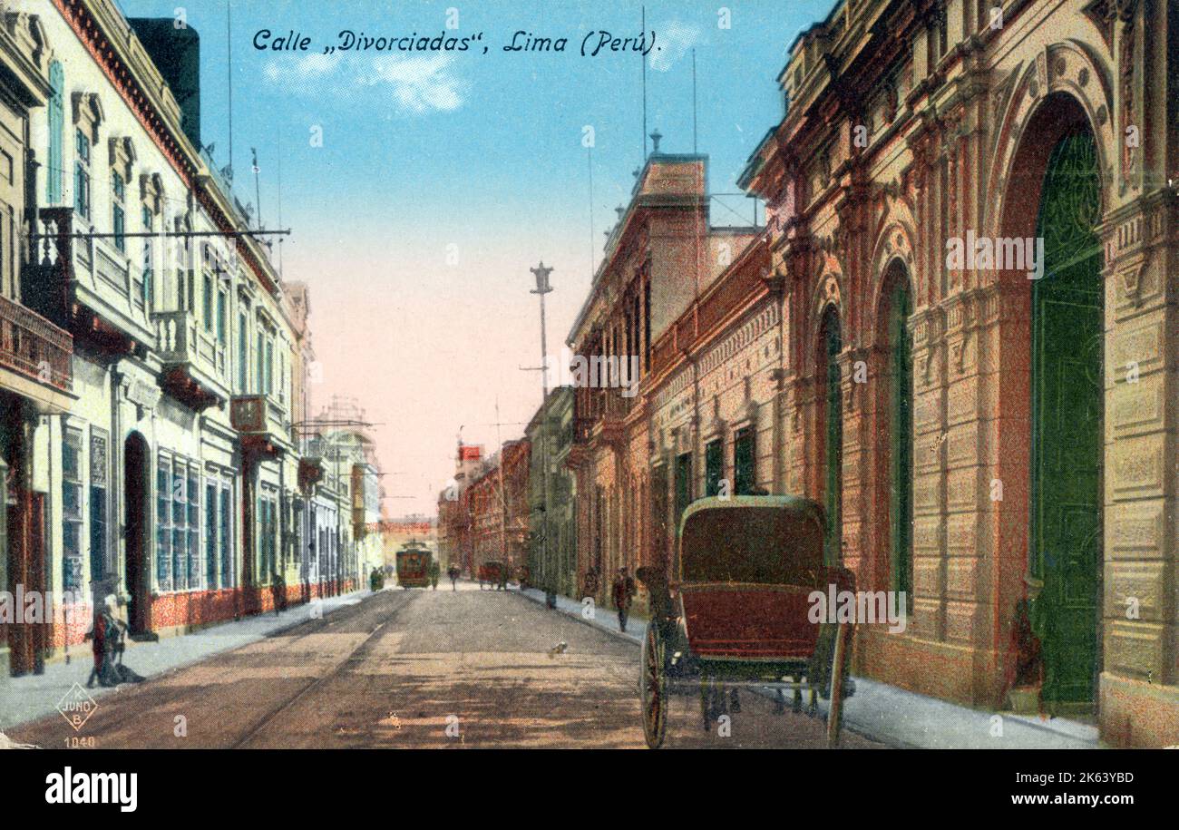 Calle Divoriciadas, LIma, Peru Stock Photo - Alamy