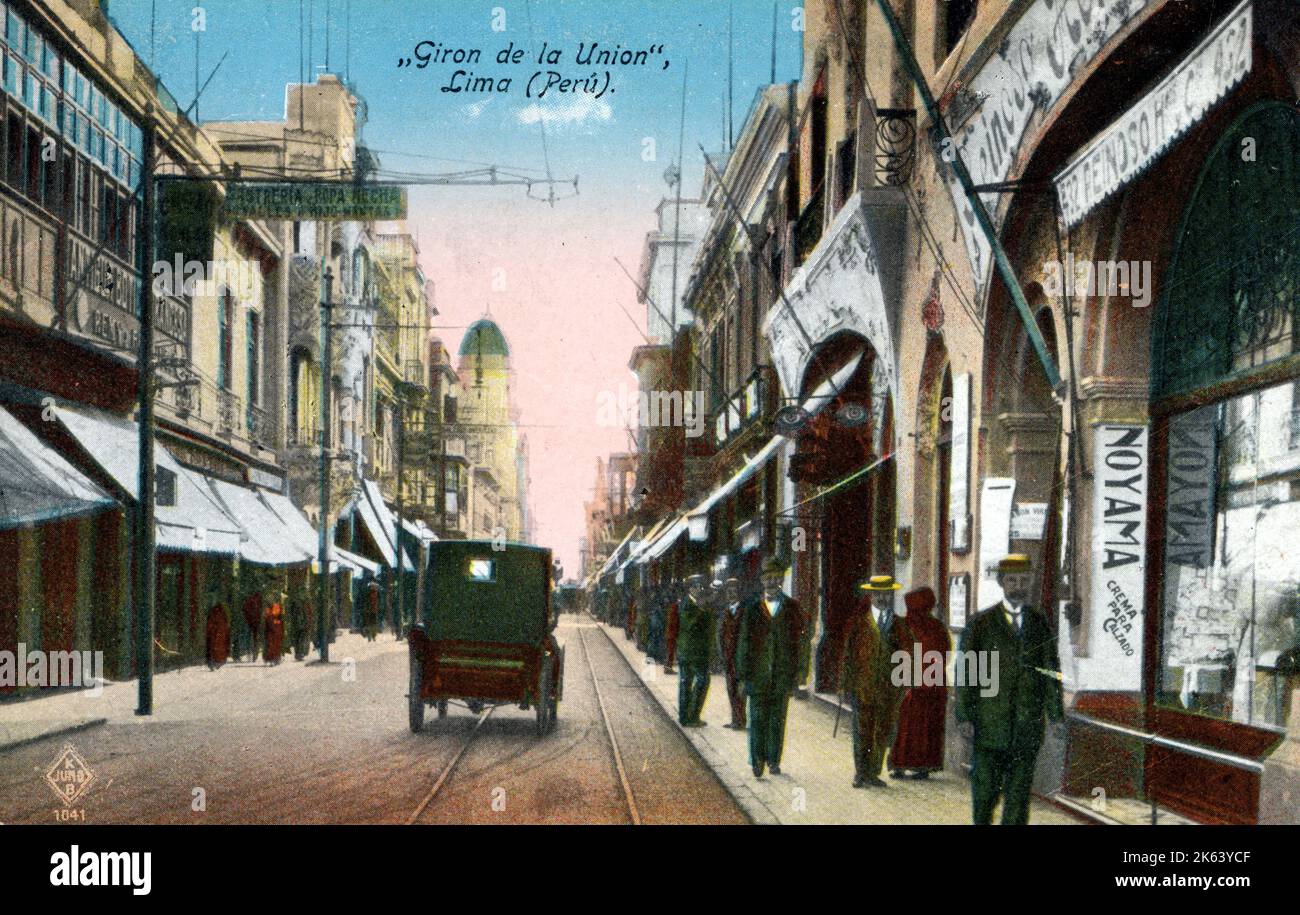 Giron de la Union - Lima, Peru Stock Photo - Alamy