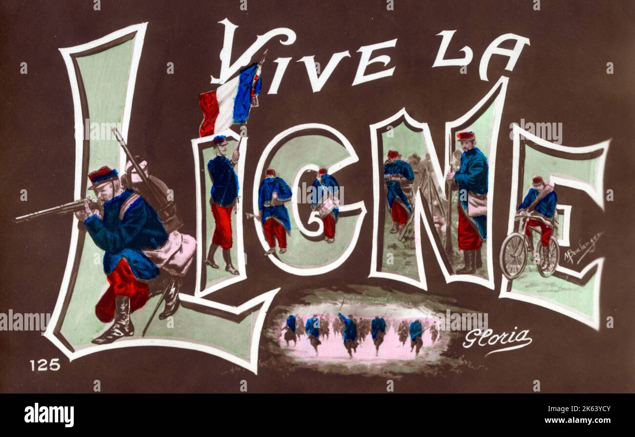 Ww1 french infantry soldiers hi-res stock photography and images - Alamy