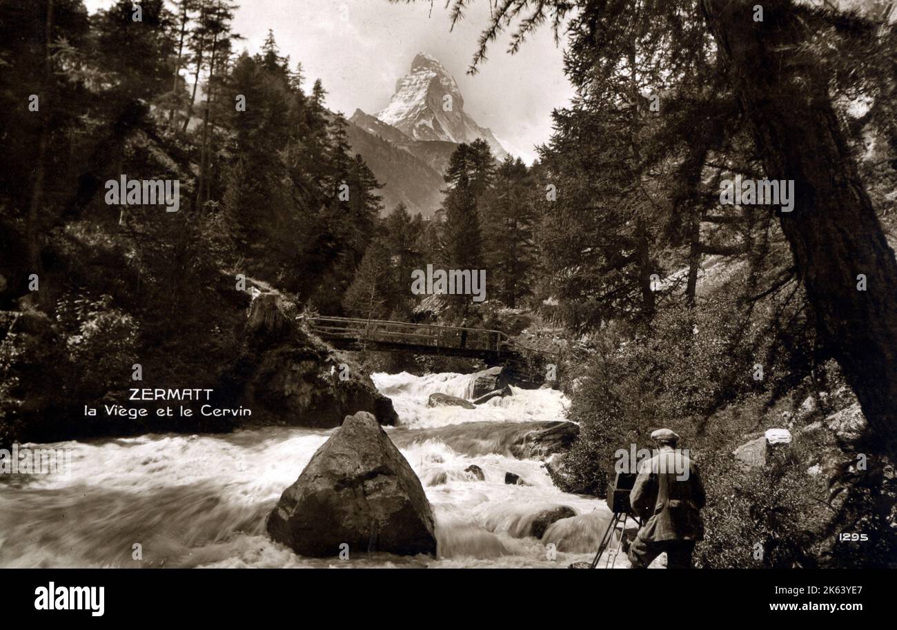 Zermatt matter visp river hi-res stock photography and images - Alamy