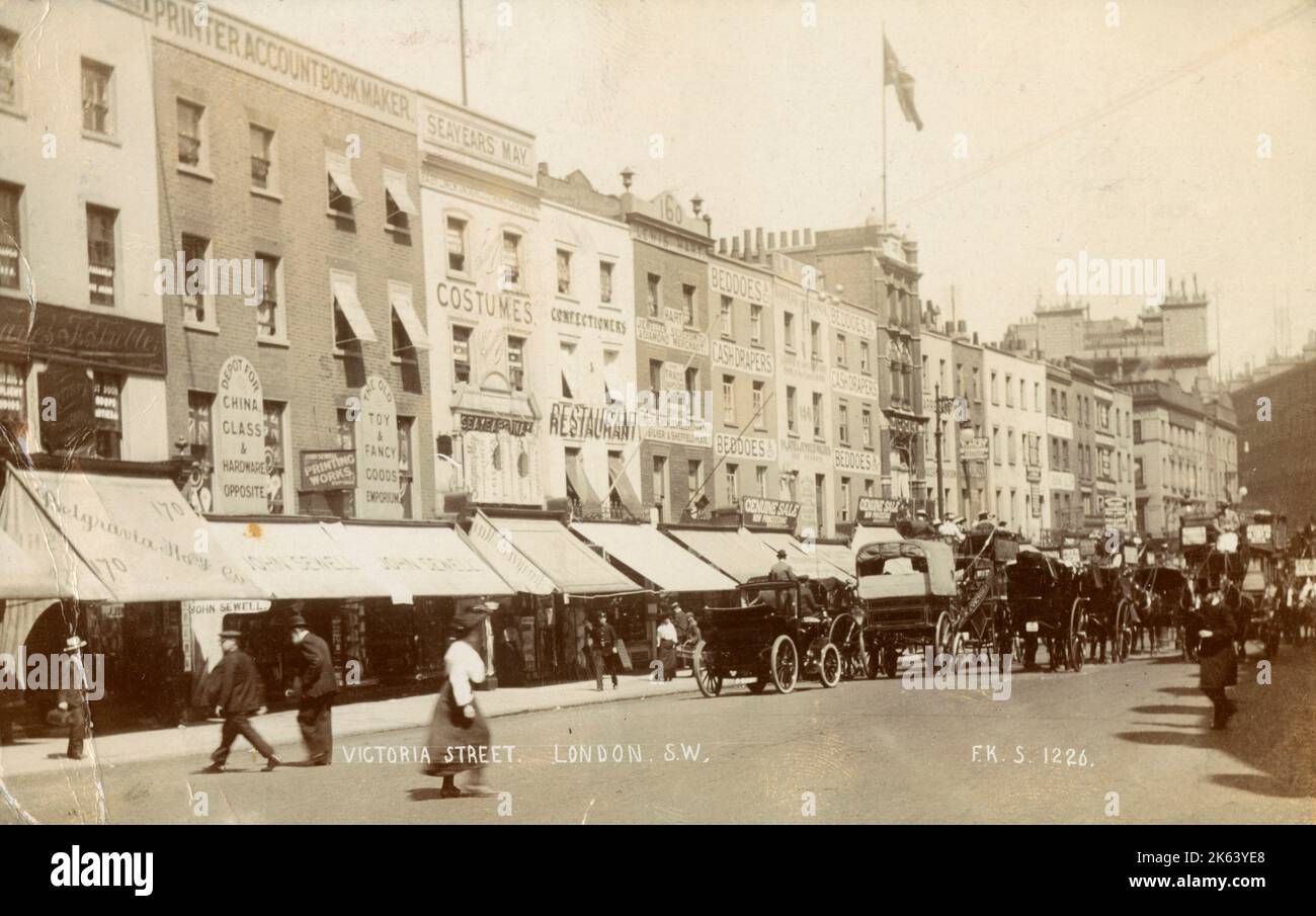 Victoria street london history hi-res stock photography and images - Alamy