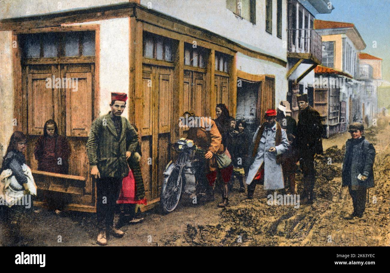 An English Touring Motorcyclist - stopped off at Dojran, a city on the ...