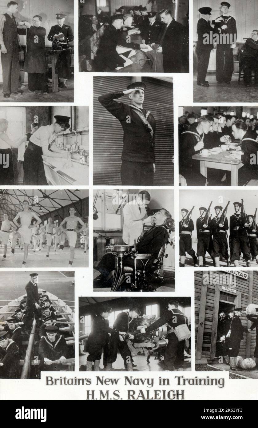 Britain's New Navy in Training - HMS Raleigh Stock Photo - Alamy