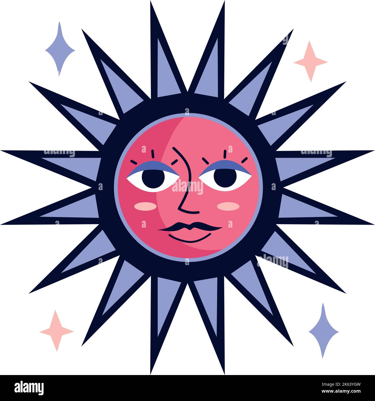 esoteric sun symbol Stock Vector Image & Art - Alamy