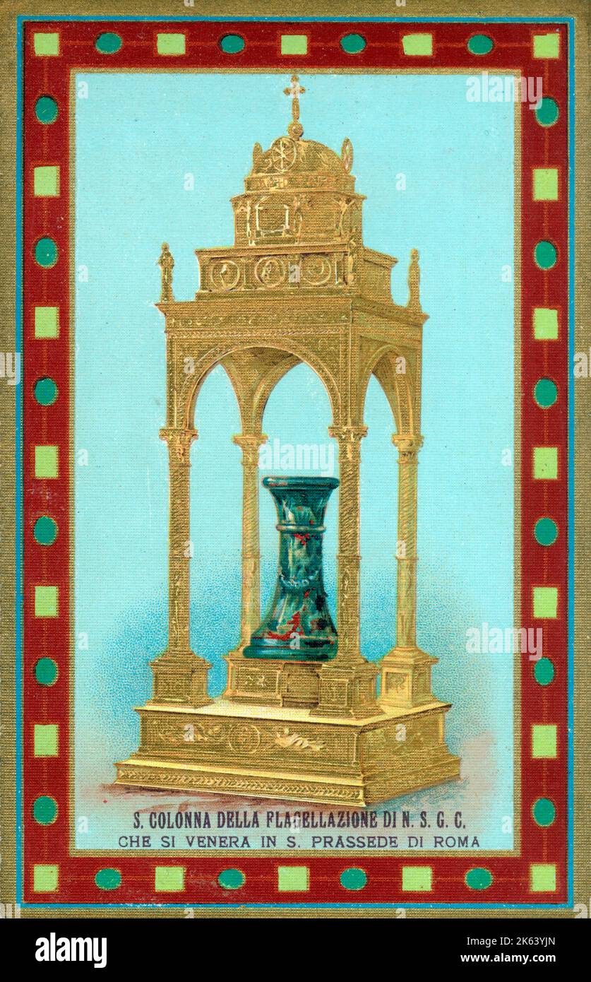 The Column of Flagellation in the San Zeno Chapel at the Basilica di ...