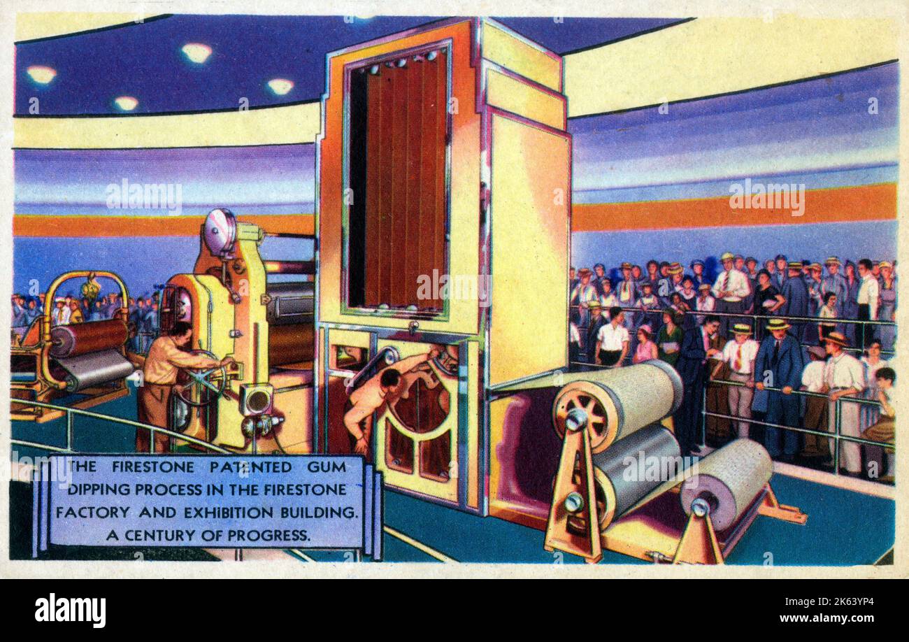 Chicago World's Fair 1933 - The Firestone Patented Gum Dipping Process ...