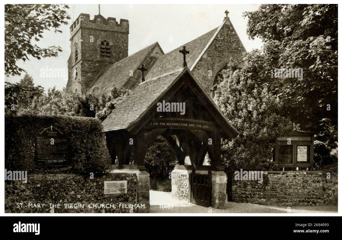 St mary the virgin church and lychgate hi-res stock photography and ...