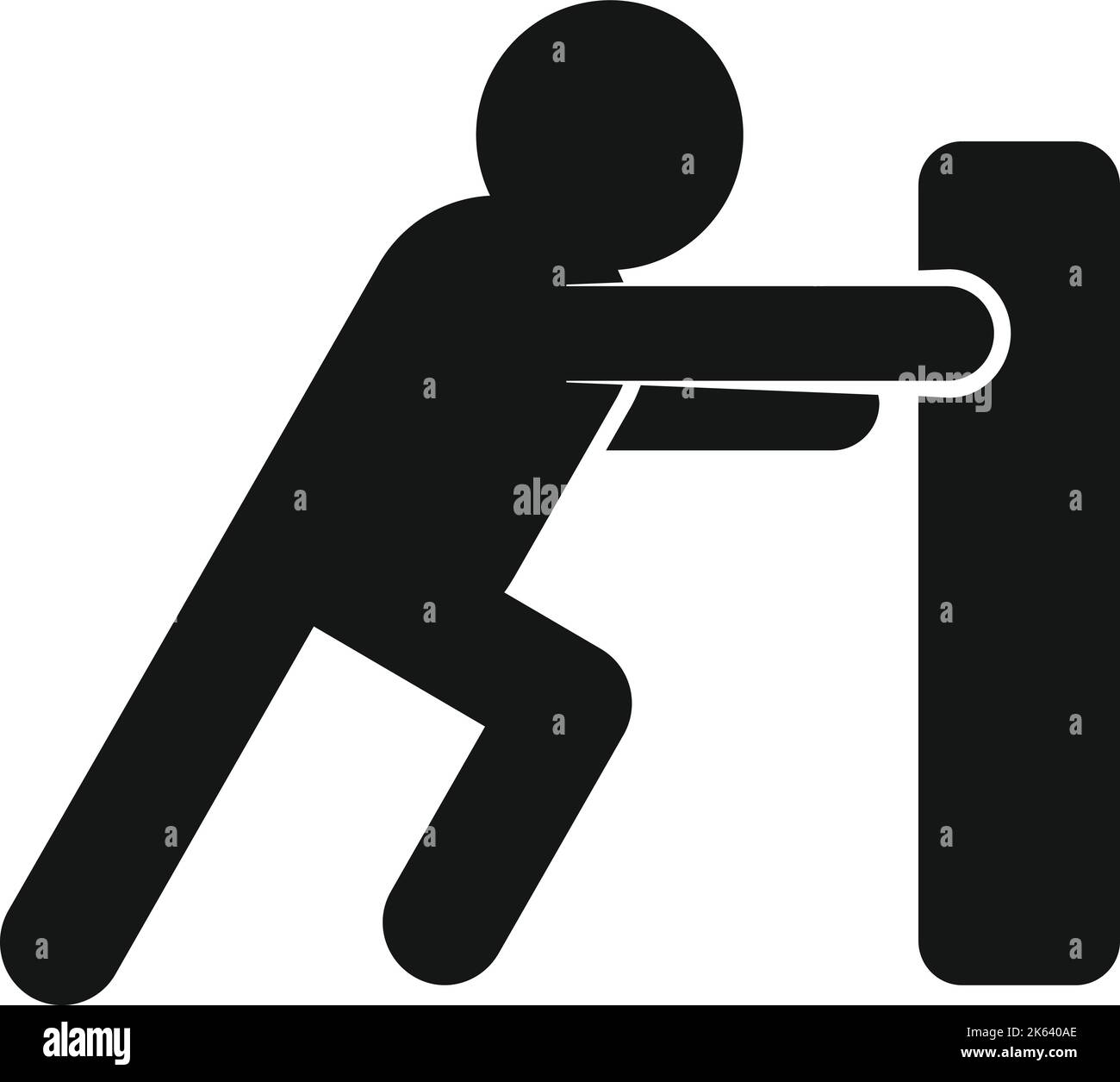 Wall effort icon simple vector. Business work. Idea partner Stock ...